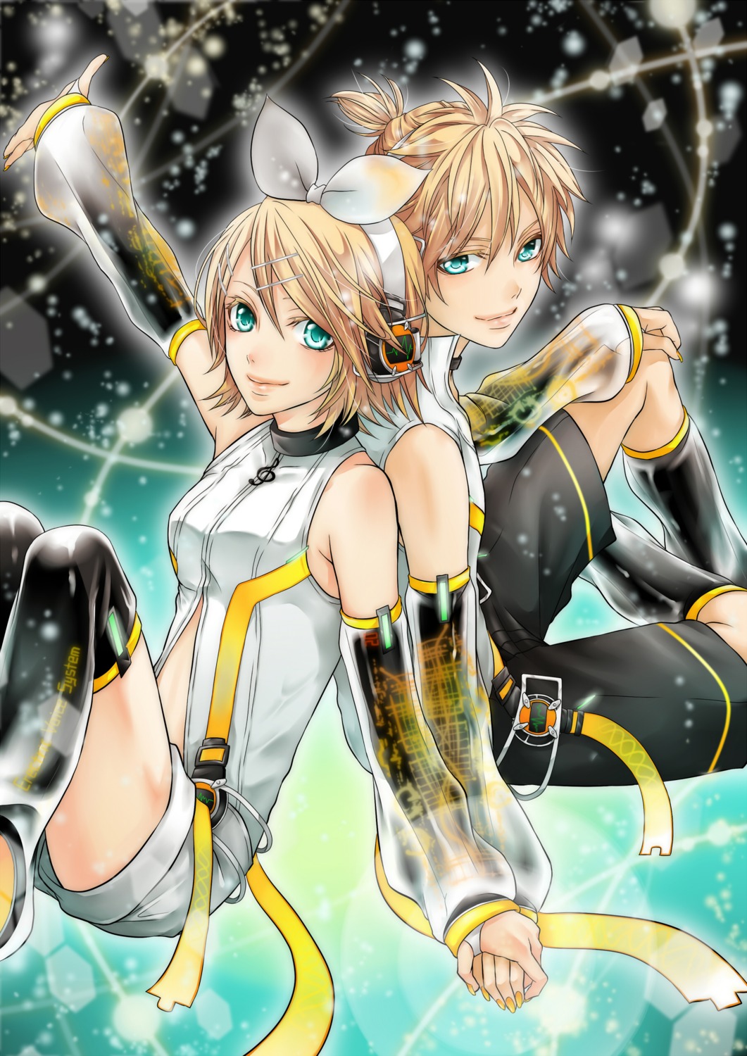 hakuseki vocaloid vocaloid append kagamine len kagamine rin len append rin append headphones ...